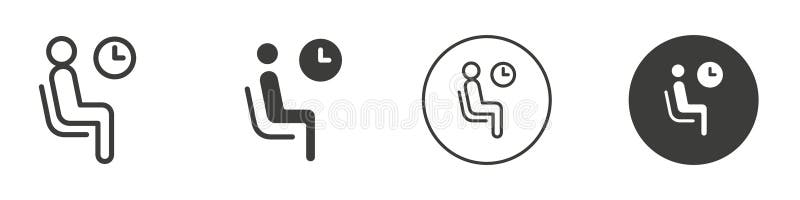 Waiting Room Icon Simple Outline Vector Logo Stock Illustration ...