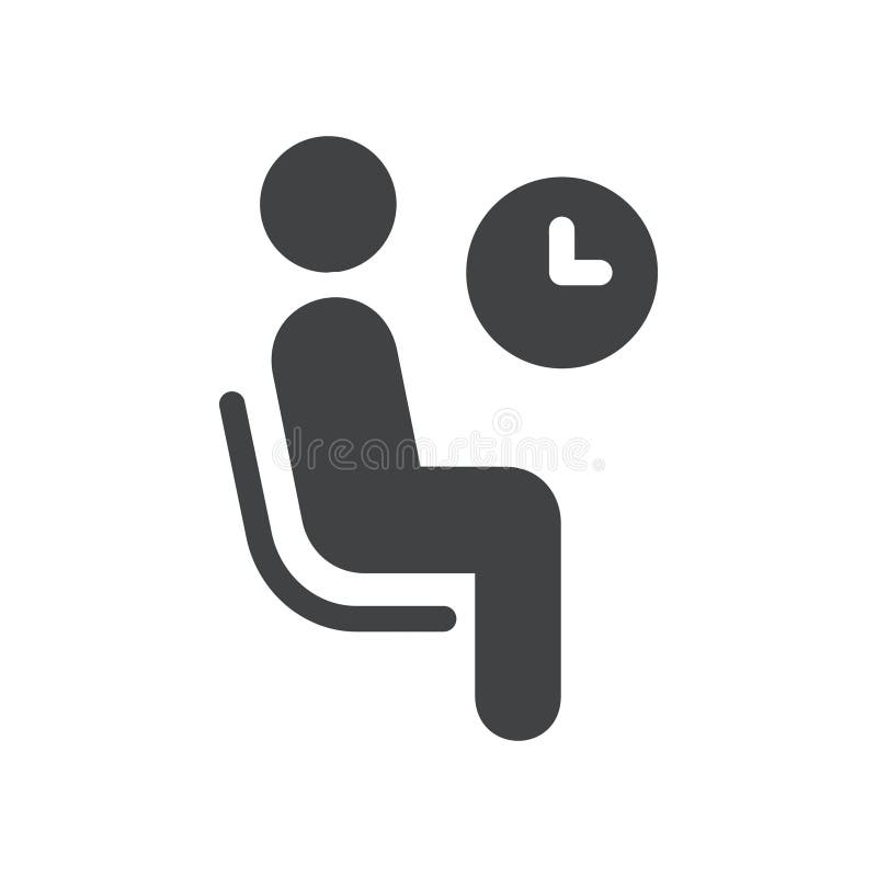 Waiting Room Icon Simple Vector Symbol Stock Vector - Illustration of ...