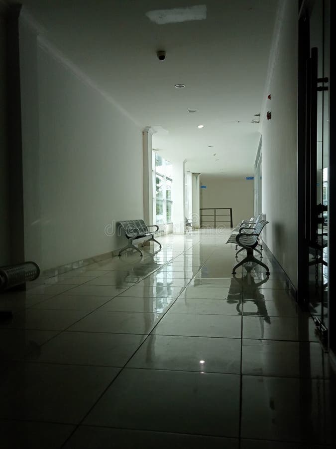 Waiting Room Prepared for Hospital Patients with Rows of Empty Seats ...