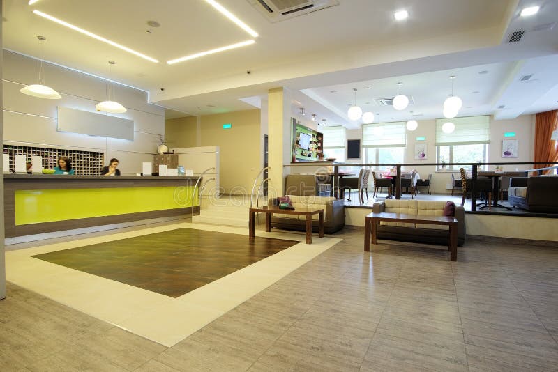 Waiting Room with a Table of Reception Editorial Stock Image - Image of ...