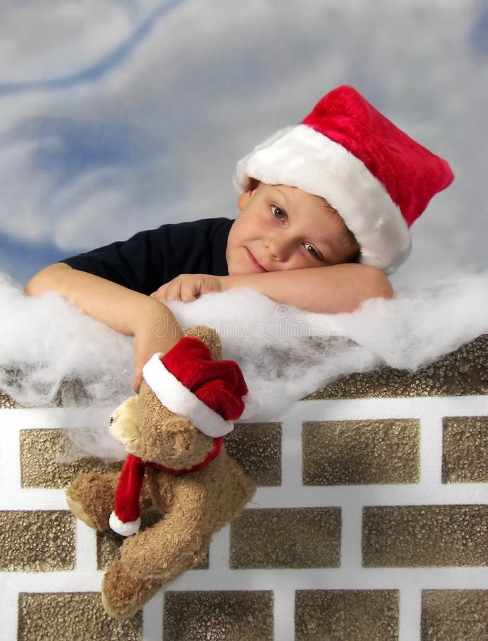 Waiting on Santa stock photo. Image of arrive, male, adolescent - 3733040