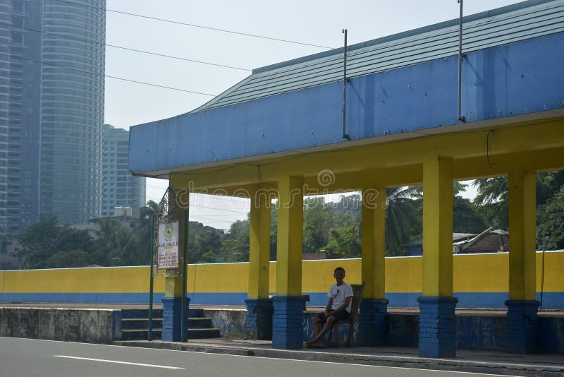 Waiting Shed in Makati, Philippines Editorial Stock Photo - Image of ...