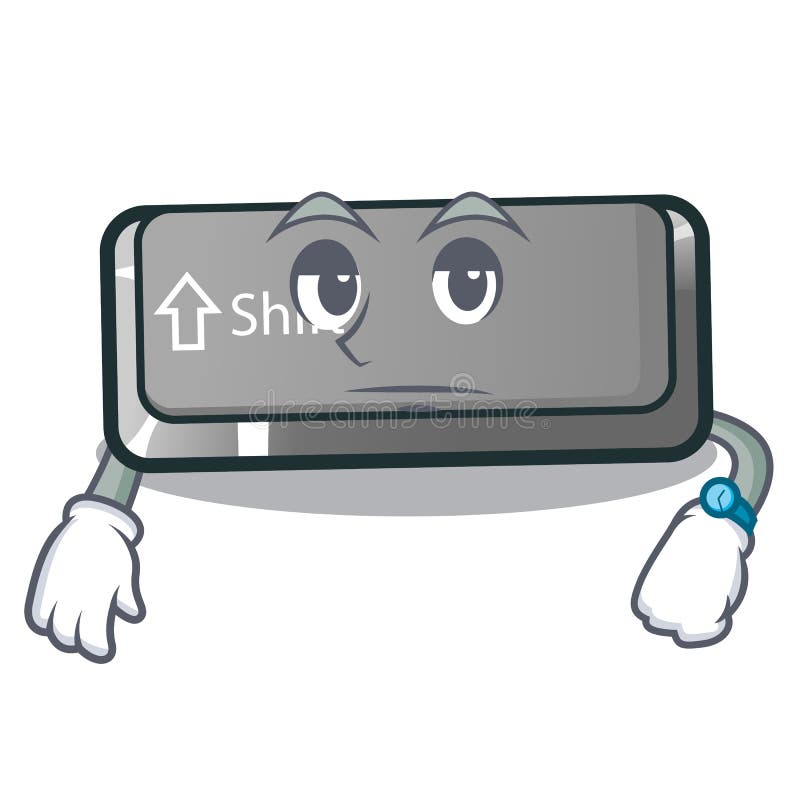 Waiting Shift Button Installed in Cartoon Game Stock Vector ...