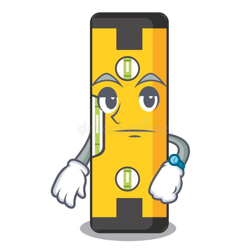 Waiting Spirit Level in a Cartoon Bag Stock Vector - Illustration of ...