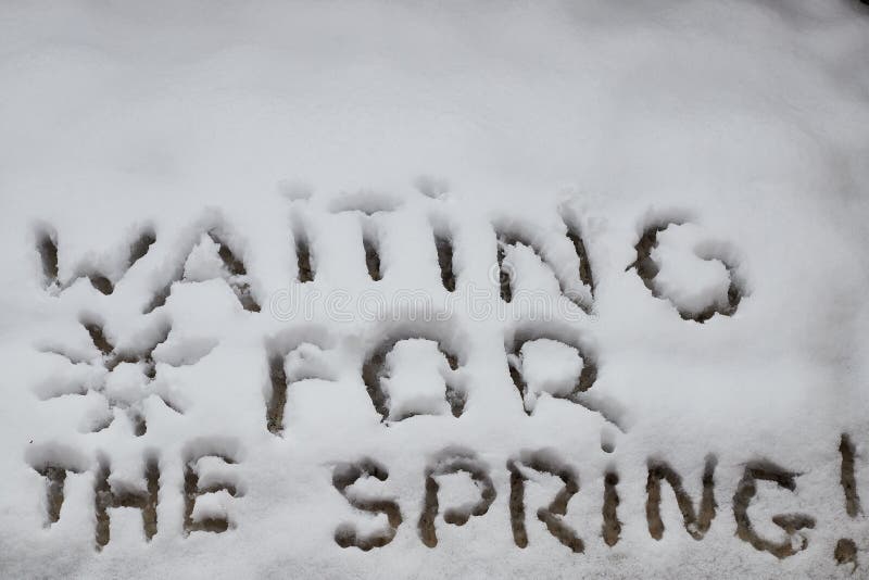 Waiting for the spring stock image. Image of spring - 251153677