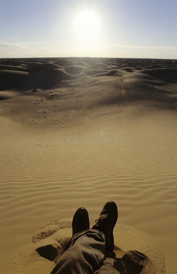 Waiting for the sunset stock photo. Image of desert, travel - 4309978