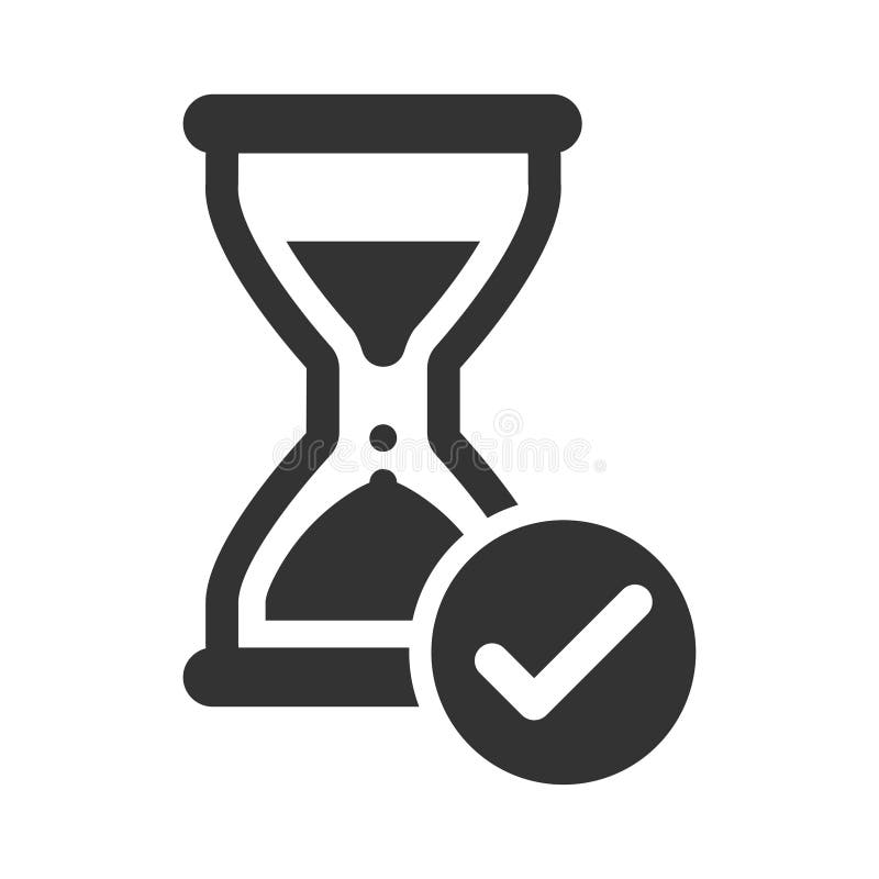 Waiting time icon stock vector. Illustration of hourglass - 240912828