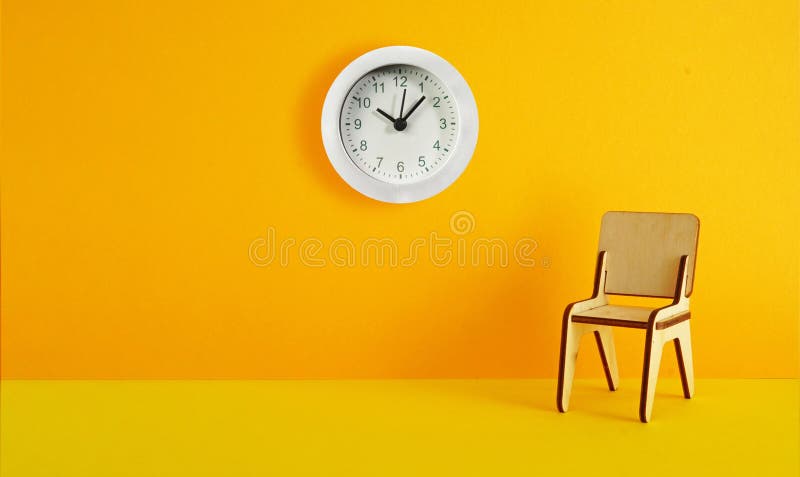 Waiting Time, Procrastination, Delay and Urgency Concept. Chair for ...