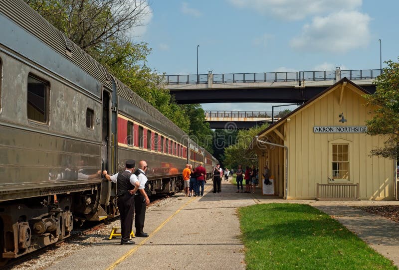 Waiting To Reboard the Scenic Train in Akron Ohio Editorial Photo ... Waiting To Reboard the Scenic Train in Akron Ohio Editorial Photo ...