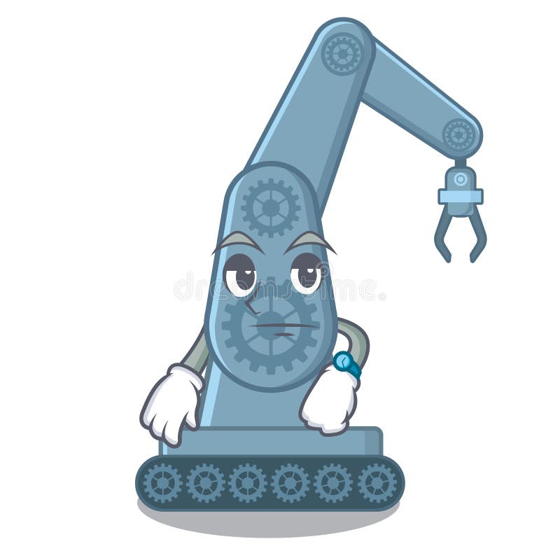 Waiting Toy Mechatronic Robot Arm Cartoon Shape Stock Vector ...