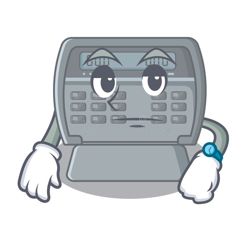 Waiting Toy Security Alarm on the Cartoon Stock Vector - Illustration ...