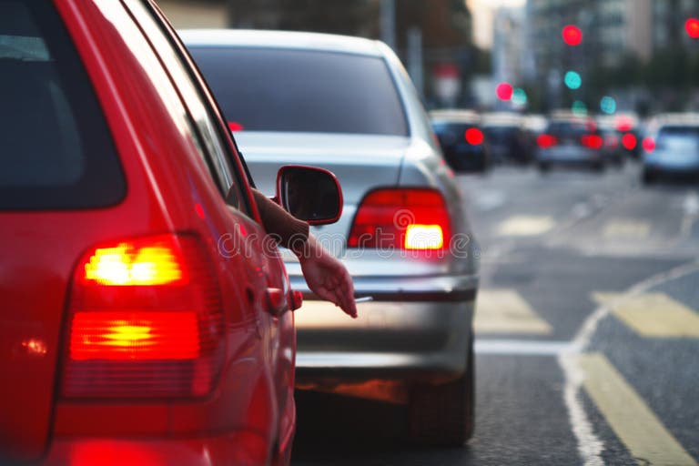 Waiting for the Traffic Light Stock Image - Image of rush, auto: 3396277