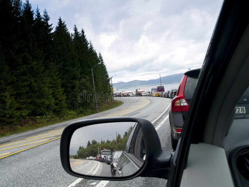 Waiting in the Traffic Line Stock Photo - Image of gray, distance: 11024478