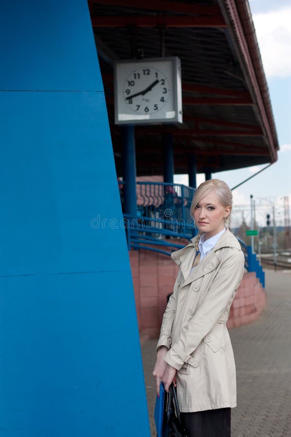 Waiting for the Train stock image. Image of passenger - 24633969