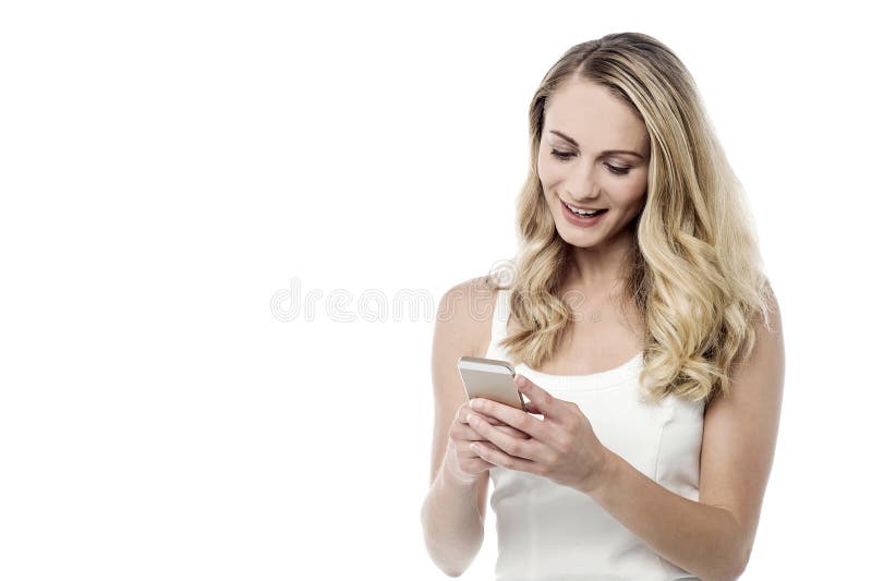 Waiting for Your Reply, Focus in Phone Stock Image - Image of smart ...