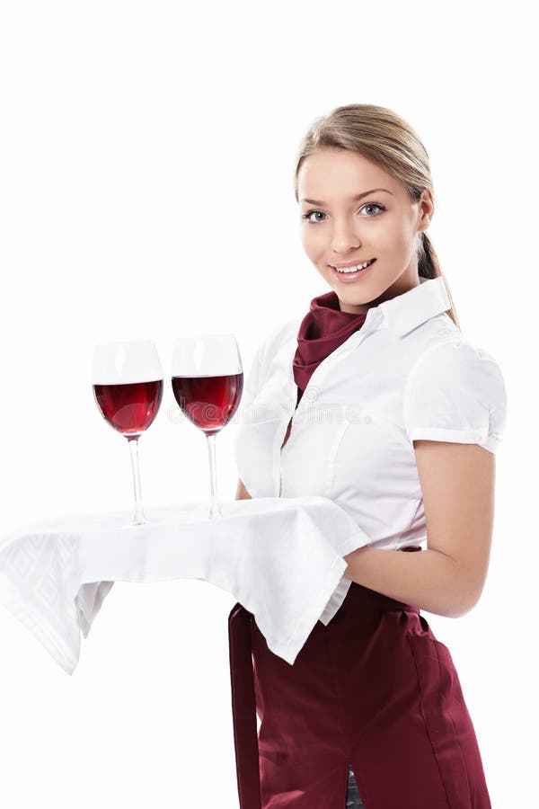 Waitress stock image. Image of female, shot, alcohol, staff - 6554313