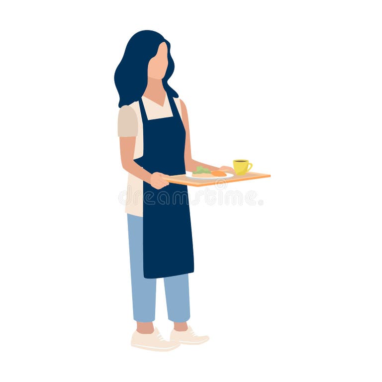 Food Hands Waitress Stock Illustrations – 104 Food Hands Waitress Stock ...