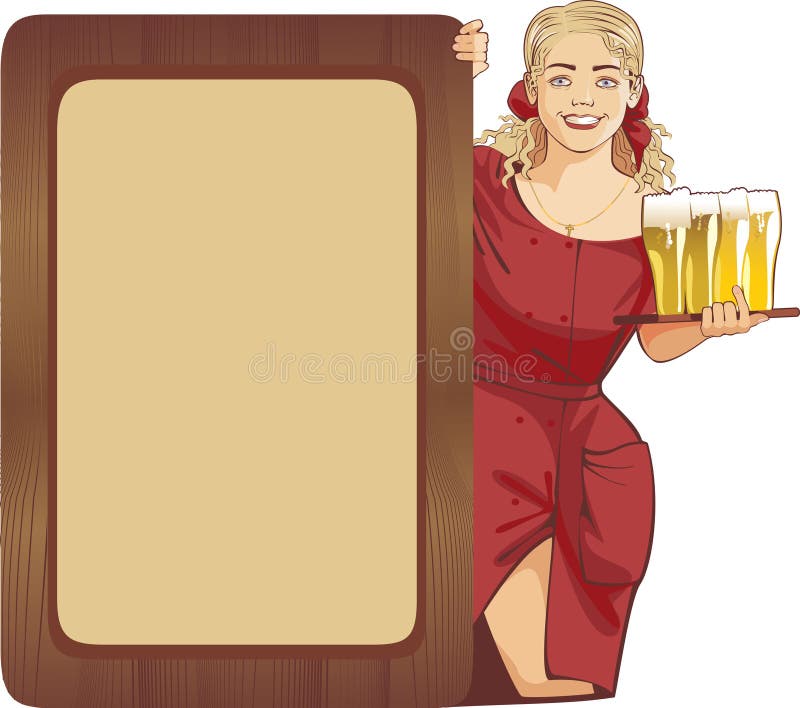 Beer Girl Stock Illustrations – 5,506 Beer Girl Stock Illustrations ...