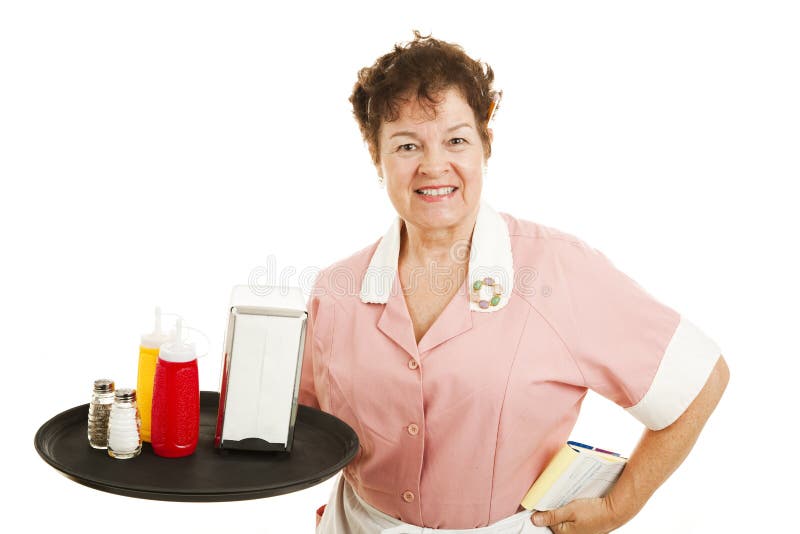 Overworked Waitress stock image. Image of drink, brewed - 13080271