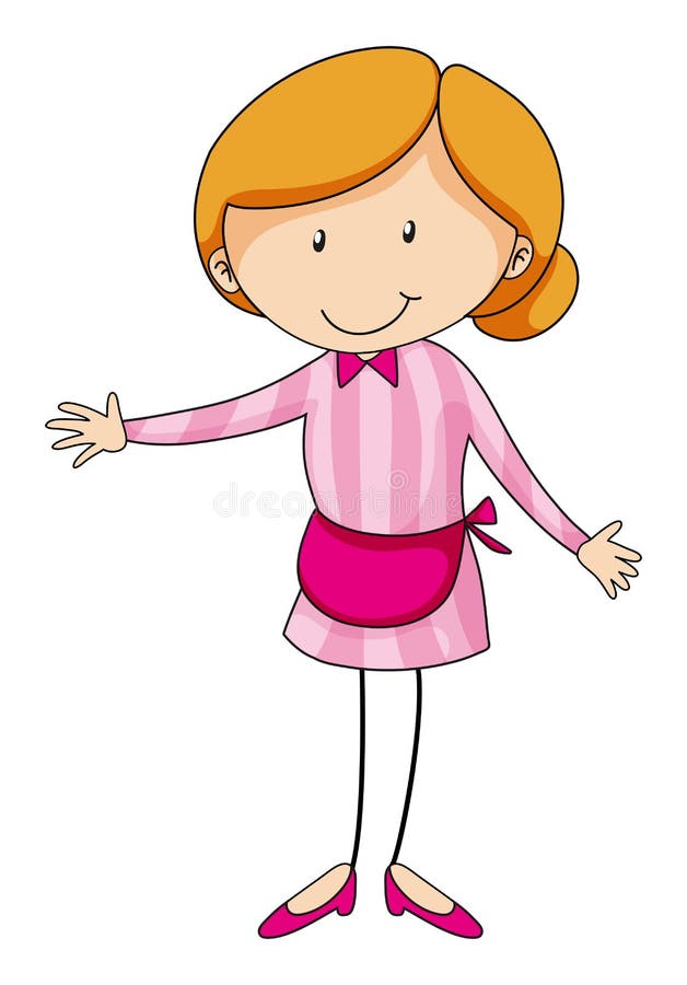Waitress stock vector. Illustration of single, clipart - 55502673 Waitress stock vector. Illustration of single, clipart - 55502673