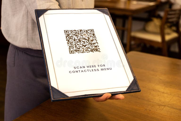 Waitress Display Contactless Menu with QR Code As Part of New Normal ...