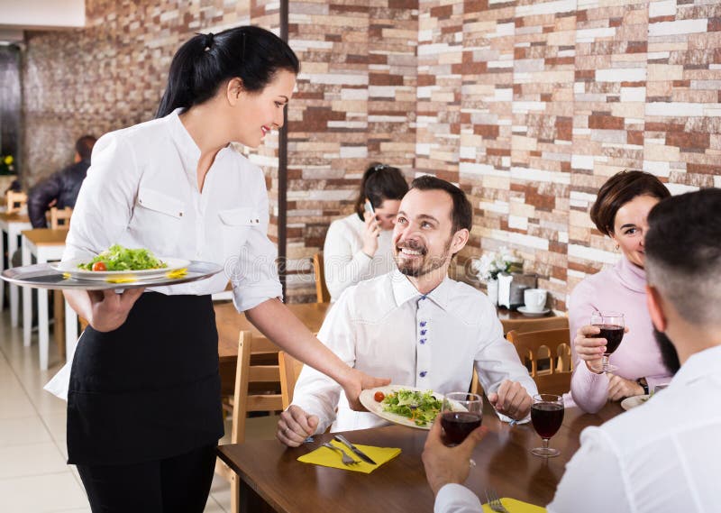 468 Waitress Taking Order Table People Stock Photos - Free & Royalty ...