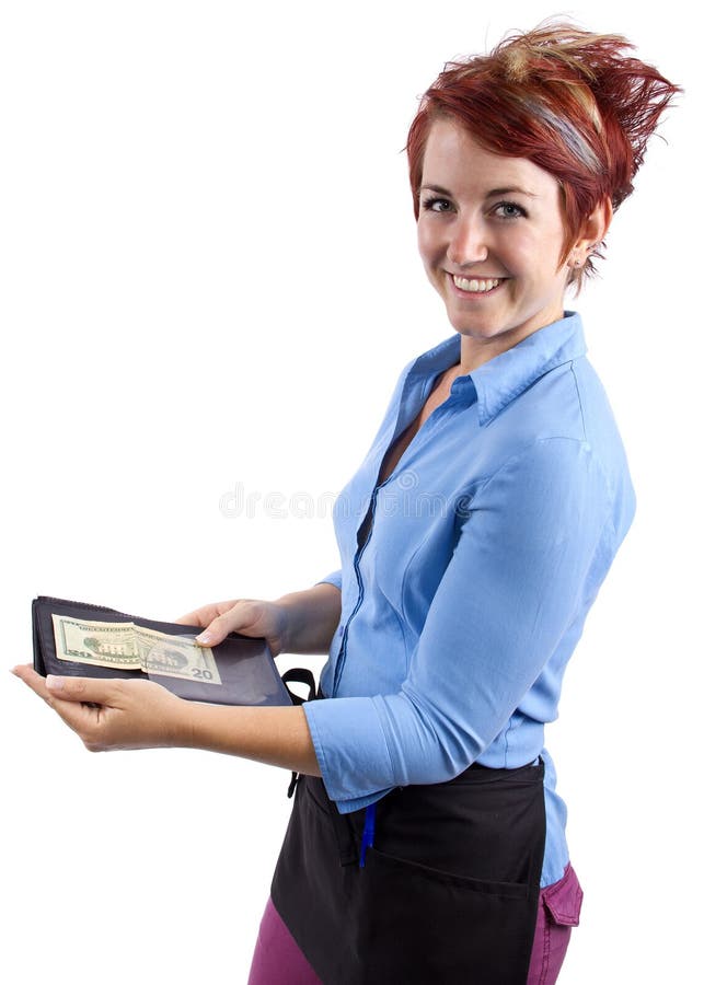 Waitress Tips stock photo. Image of grateful, bill, payment - 31818474