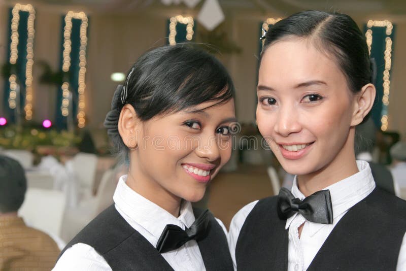 Waitress in uniform stock image. Image of waiter, catering - 7498285