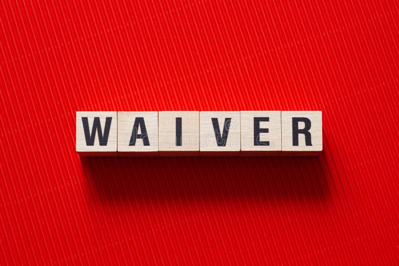 Waiver - Word Concept on Cubes Stock Image - Image of company, therapy ...