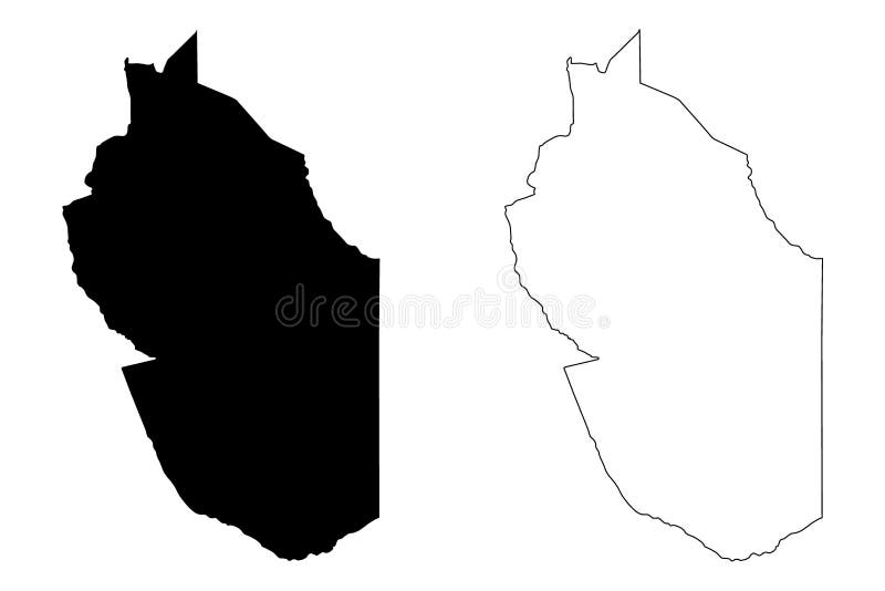 Wajir County Republic of Kenya, North Eastern Province Map Vector ...