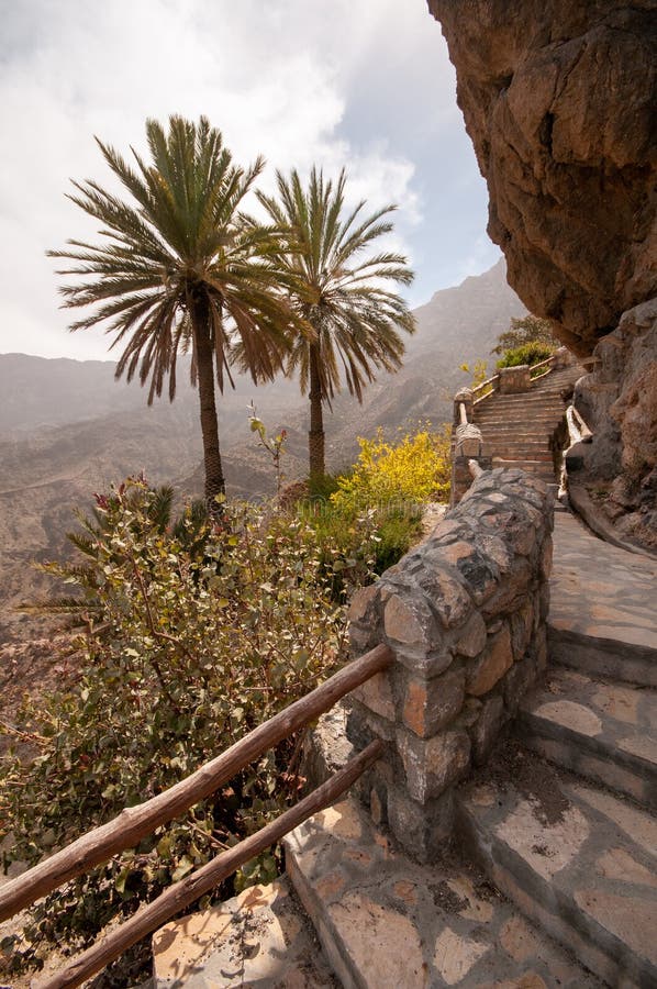 Wakan village Oman stock image. Image of east, oman - 181696505