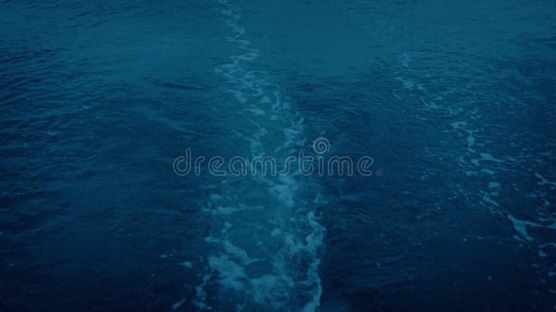 Wake at Back of Sailing Boat in the Evening Stock Video - Video of ...