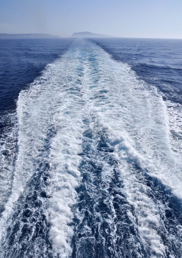 Wake from Cruise Ship stock photo. Image of swimming, boat - 1859796
