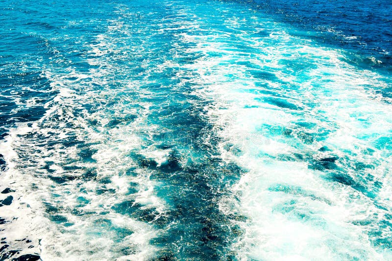 The wake behind the boat stock photo. Image of path, outdoors - 98208810