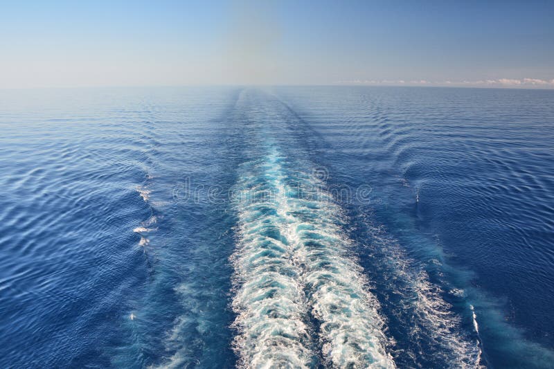 Wake of the cruise ship stock image. Image of scenic - 97749045