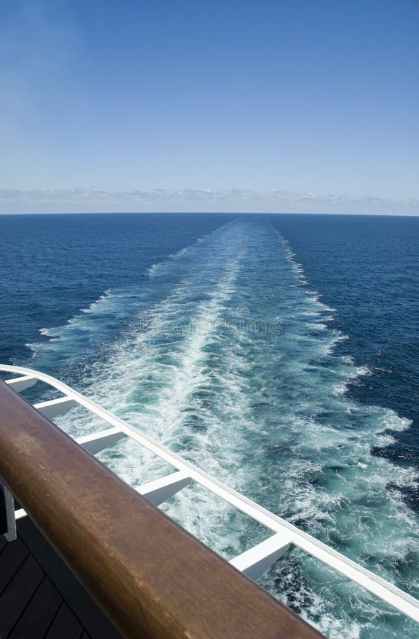 Cruise Ship Deck Railing View Stock Photo - Image of travel, blue: 3089802
