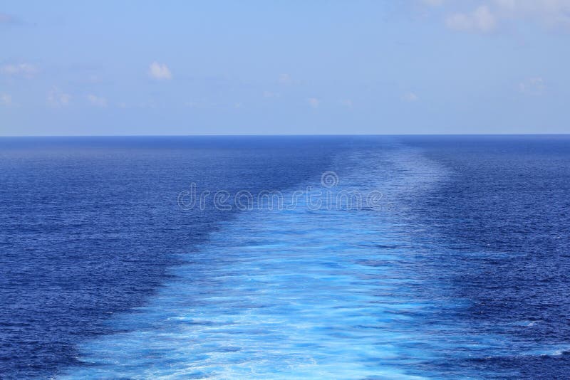 Wake of ship stock photo. Image of atlantic, seascape - 58758672
