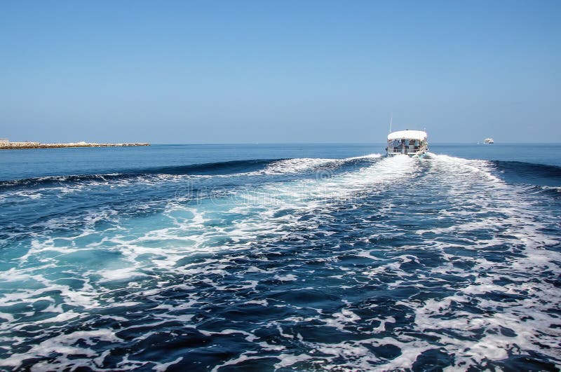 Ship's Wake stock photo. Image of intercoastal, ships - 24511128