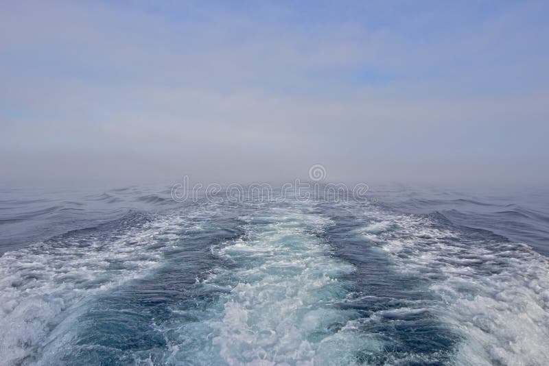 Wake of Ship on Water Surface Stock Image - Image of cargo, cruise ...