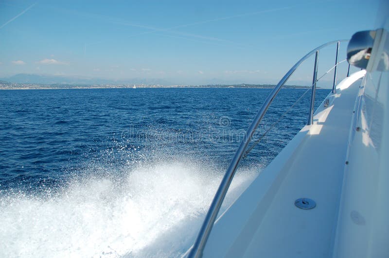 Wake on the Side of Speed Boat Stock Image - Image of boat, speed: 7402033