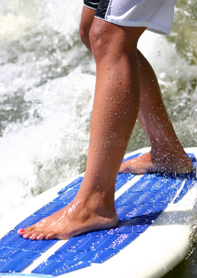 Wake Surf stock image. Image of surfing, sports, legs - 19558919