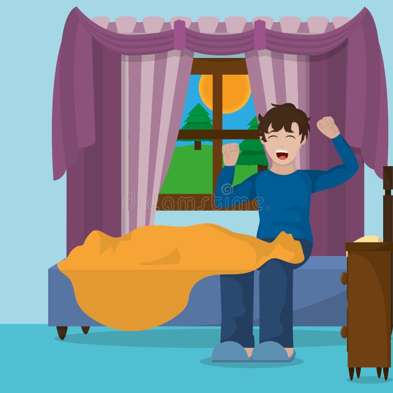 Wake up design stock vector. Illustration of indoors - 109367734