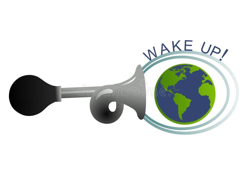 Wake up earth stock vector. Illustration of color, clean - 38227150