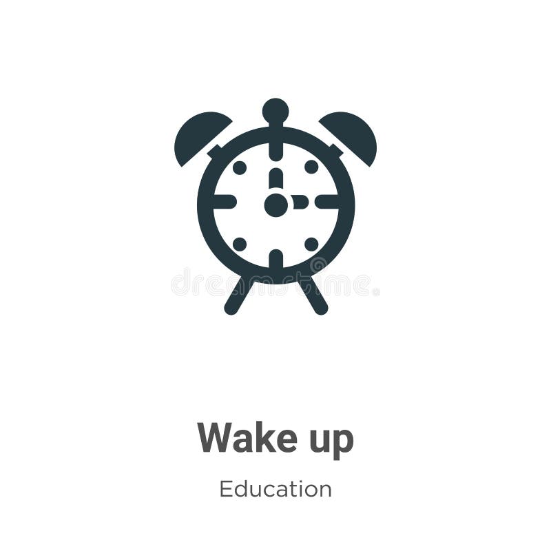 Wake Up Vector Icon on White Background. Flat Vector Wake Up Icon ...