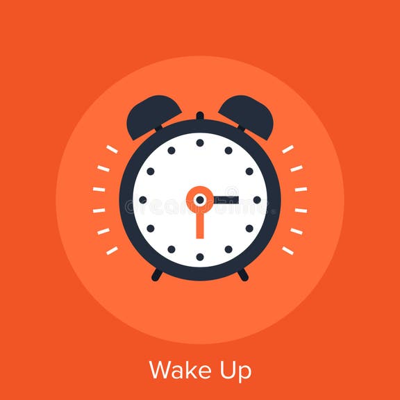 Wake Up Vector Illustration Concept Stock Vector - Illustration of icon ...