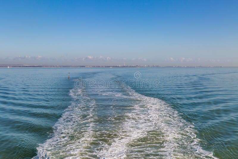 Wake Water stock image. Image of tourism, transportation - 110379185