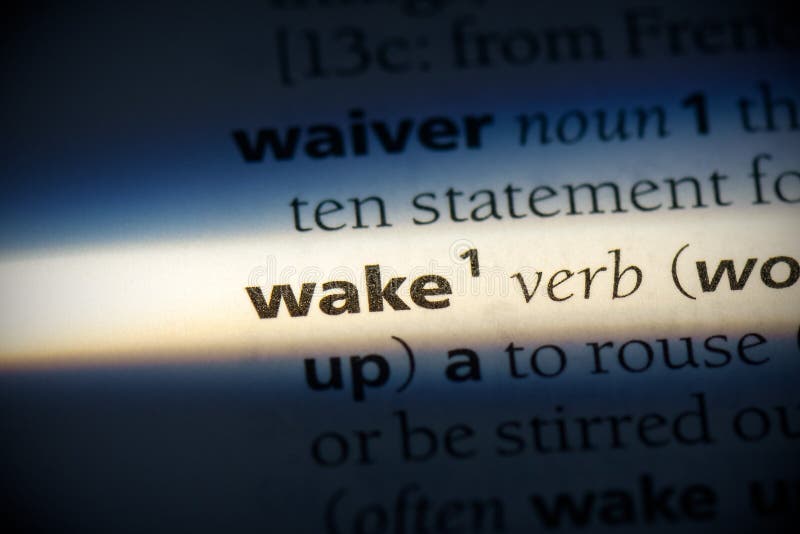Wake stock photo. Image of definition, paper, education - 161574796