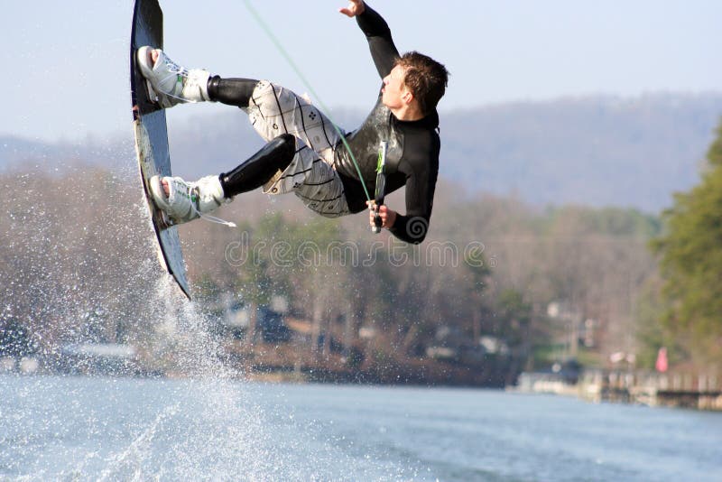 Wakeboard Jump stock photo. Image of extreme, skill, teenager - 8603534