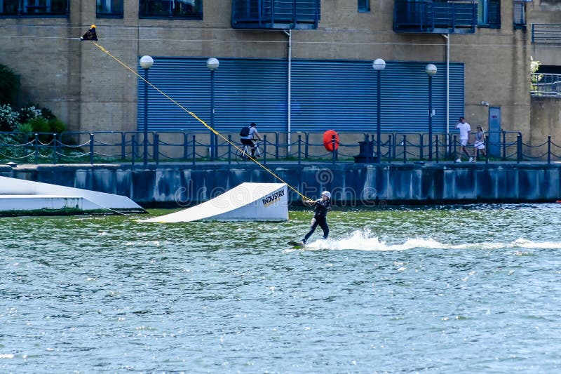 London Royal Docks Water-sports Centre, London Editorial Stock Image ...