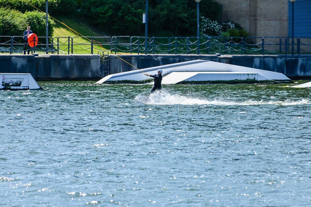 London Royal Docks Water-sports Centre, London Editorial Image - Image ...